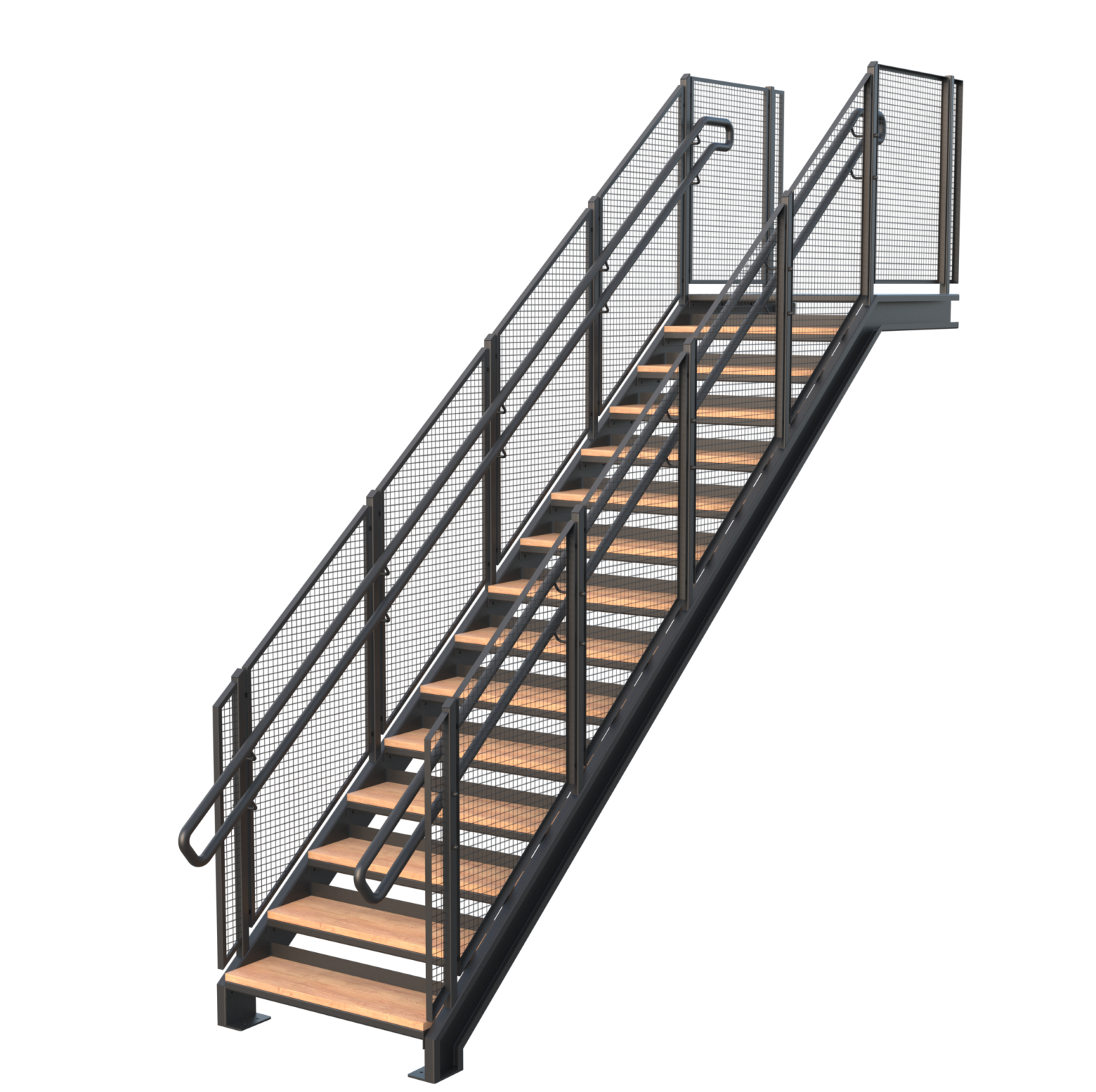 Rak ståltrappa interiör - ABC Solutions